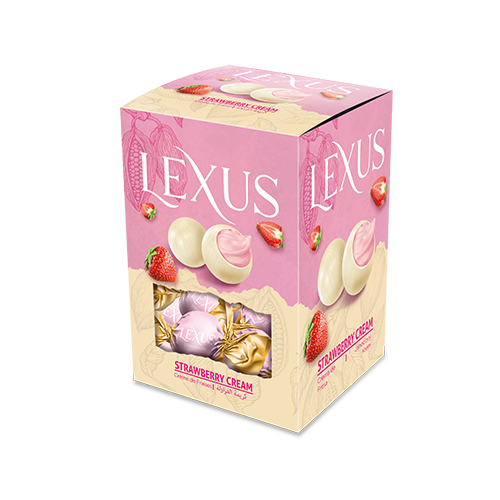 LEXUS MILKY COMPOUND CHOCOLATE FILLED WITH STRAWBERRY CREAM - ANL FOOD