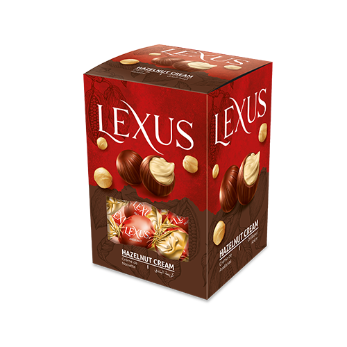 LEXUS MILKY COMPOUND CHOCOLATE FILLED WITH HAZELNUT CREAM - ANL FOOD