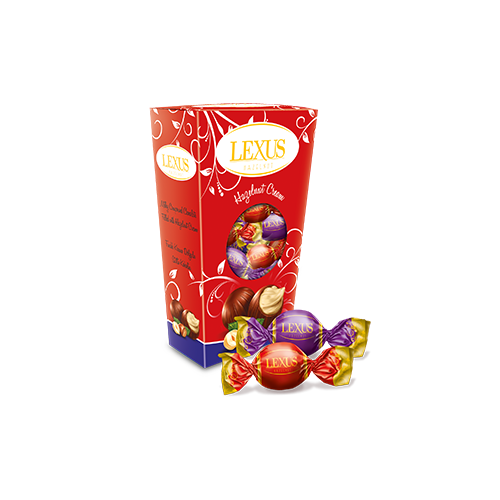 LEXUS MILKY COMPOUND CHOCOLATE FILLED WITH HAZELNUT CREAM - ANL FOOD
